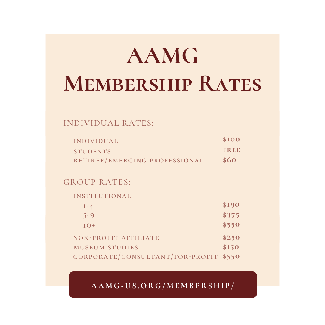 Membership Rates Update - Association of Academic Museums and Galleries